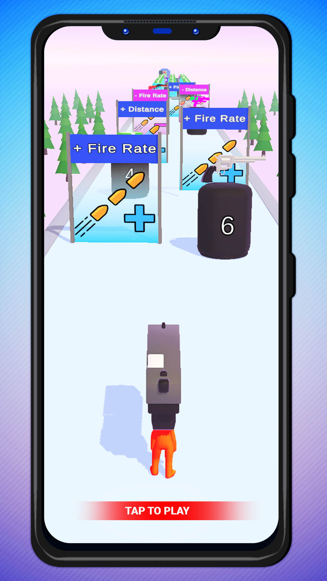 Crazy Gun Head Stick Runner 3D - Unity Source Code