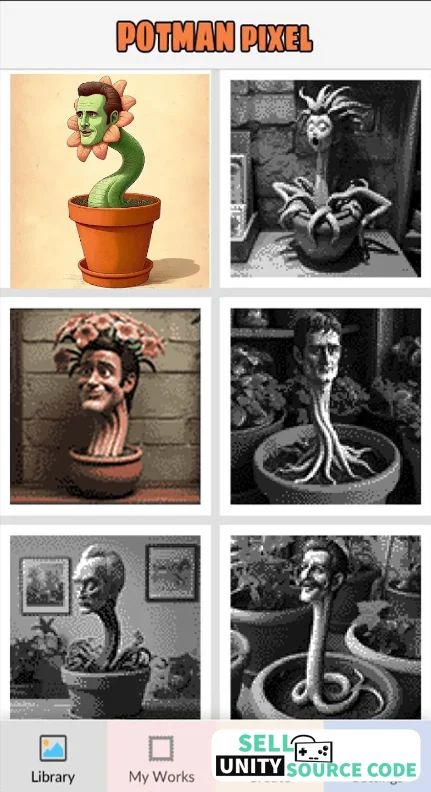 Potman Pixel Art Coloring - Unity Source Code