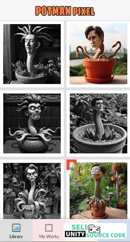 Potman Pixel Art Coloring - Unity Source Code