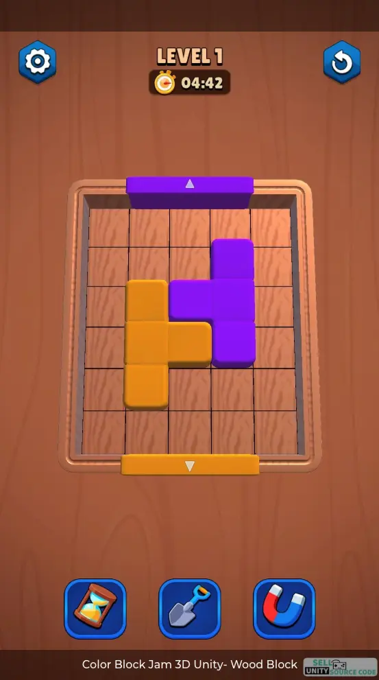 Color Block Jam 3D Unity- Wood Block - Unity Source Code
