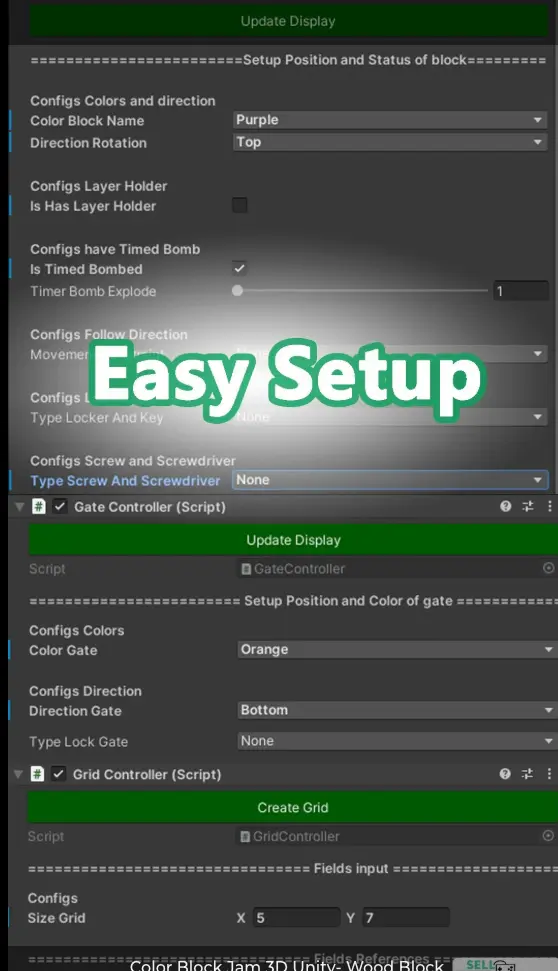 Color Block Jam 3D Unity- Wood Block - Unity Source Code